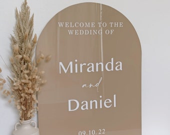Modern Arch Welcome Sign - Etsy
