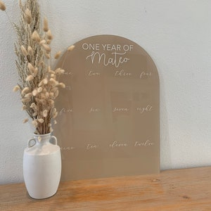 One Year of Baby, Birthday Display, First Birthday Sign, Monthly Photos ...