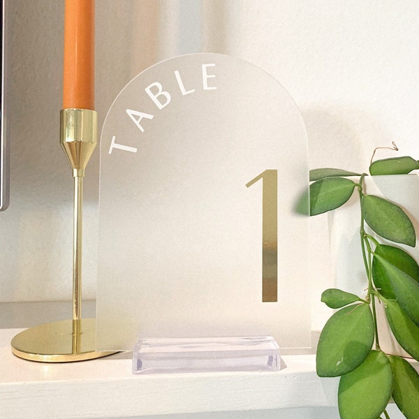 Arch Table Numbers - Etsy
