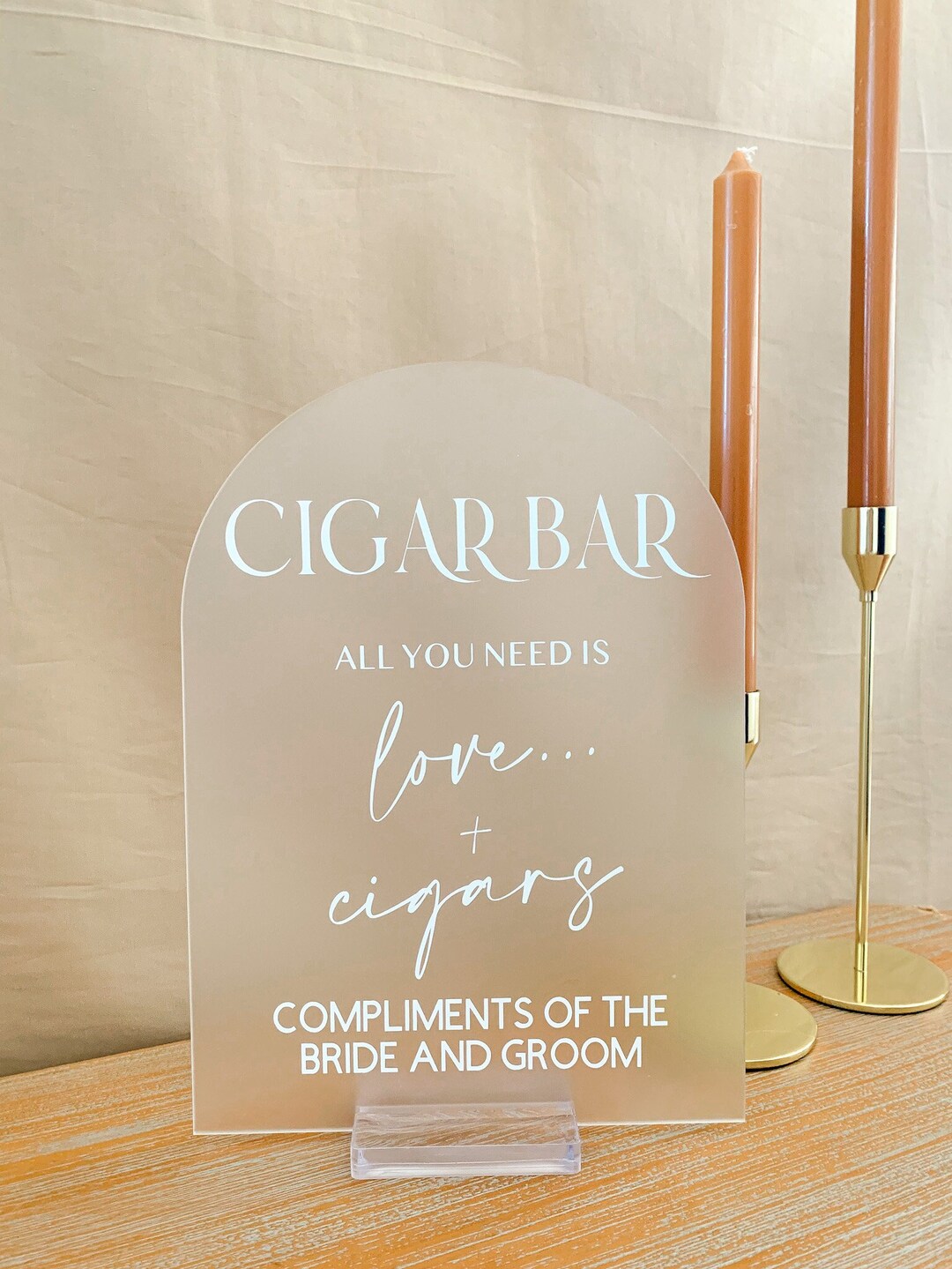 Acrylic Arch Wedding Signs, Frosted Arch Wedding Signs, Signature ...