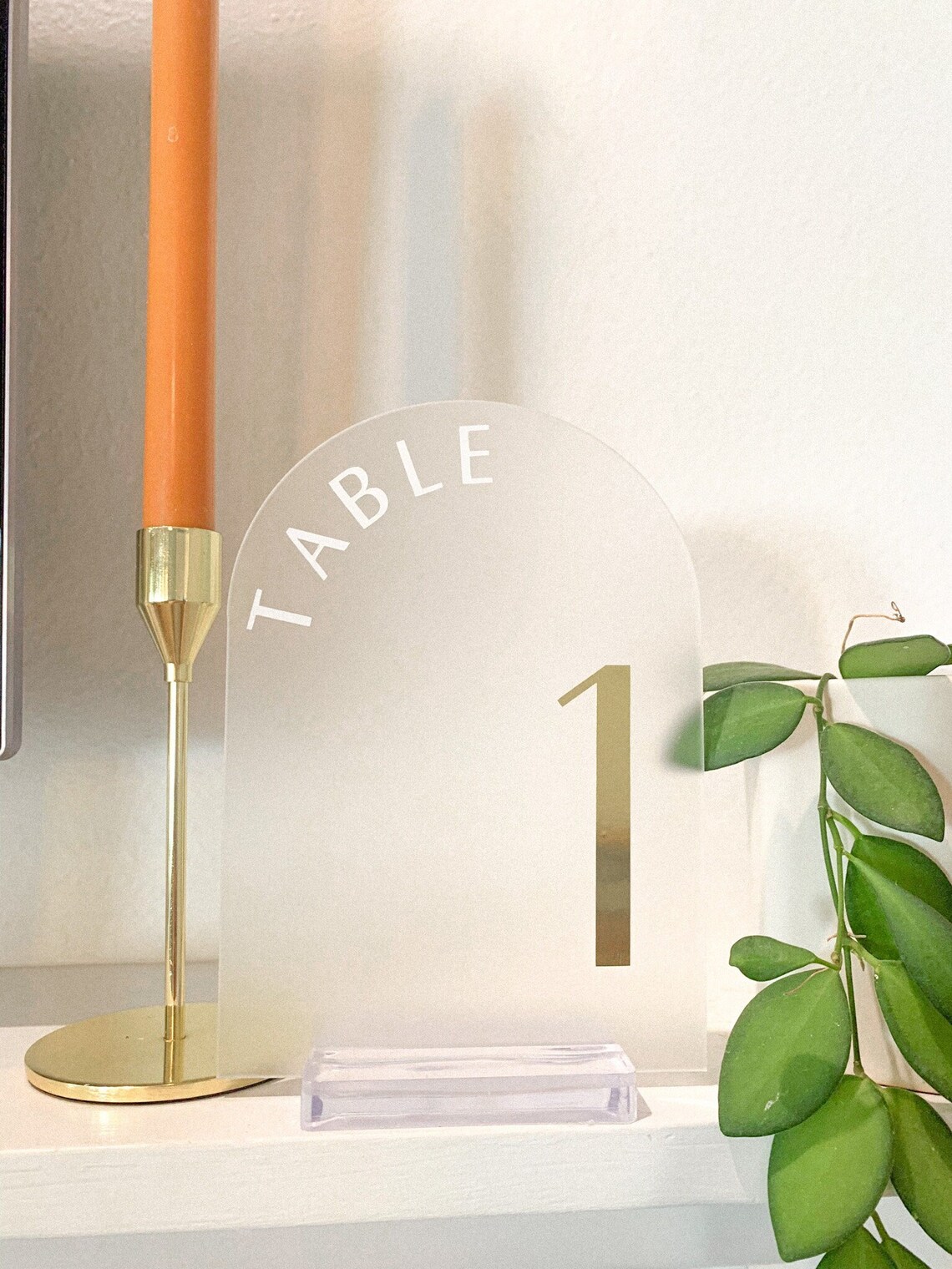 Frosted Table Numbers Arch Table Numbers Wedding Table - Etsy