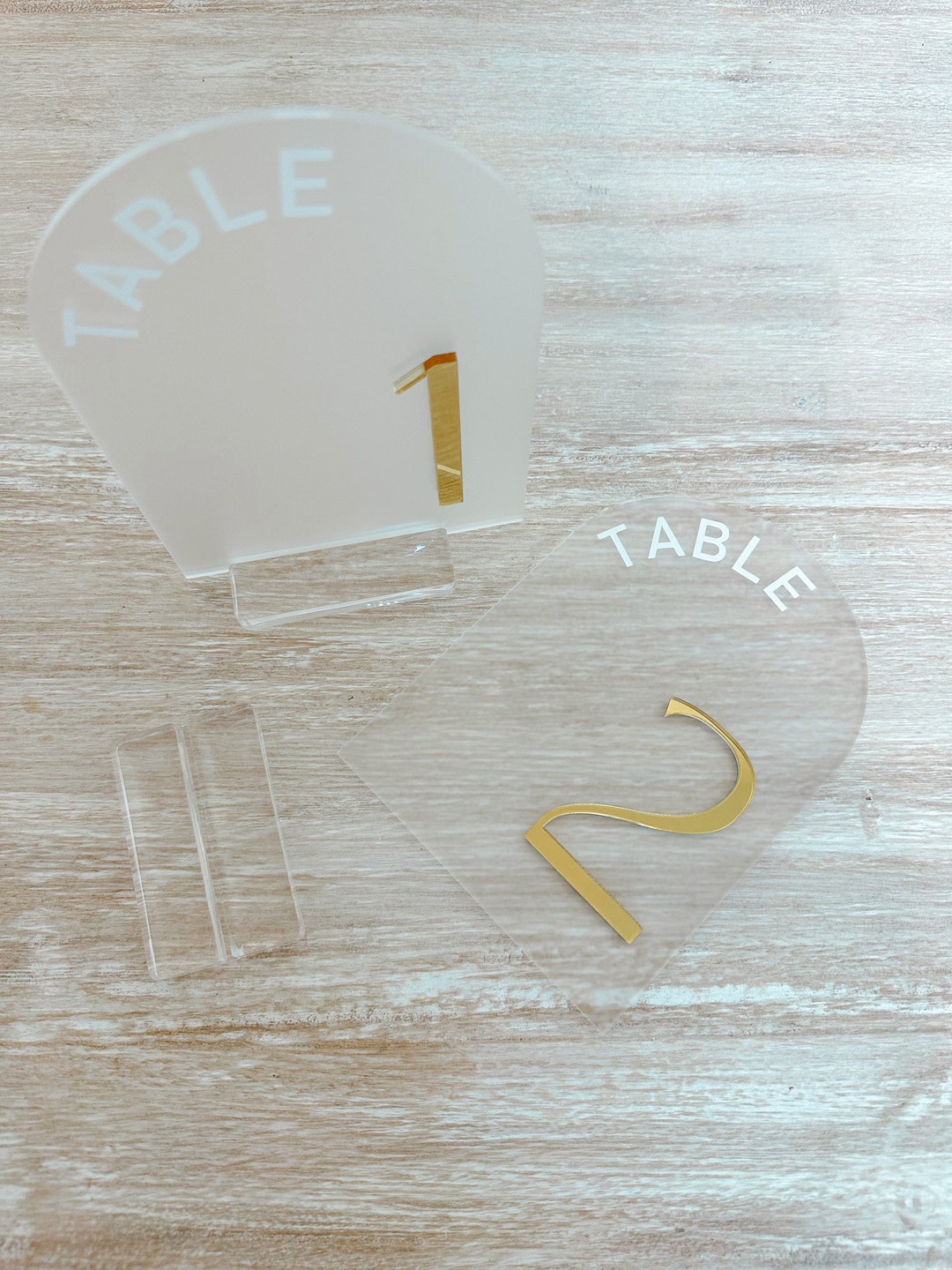 Frosted Table Numbers, Arch Table Numbers, Wedding Table Numbers With ...