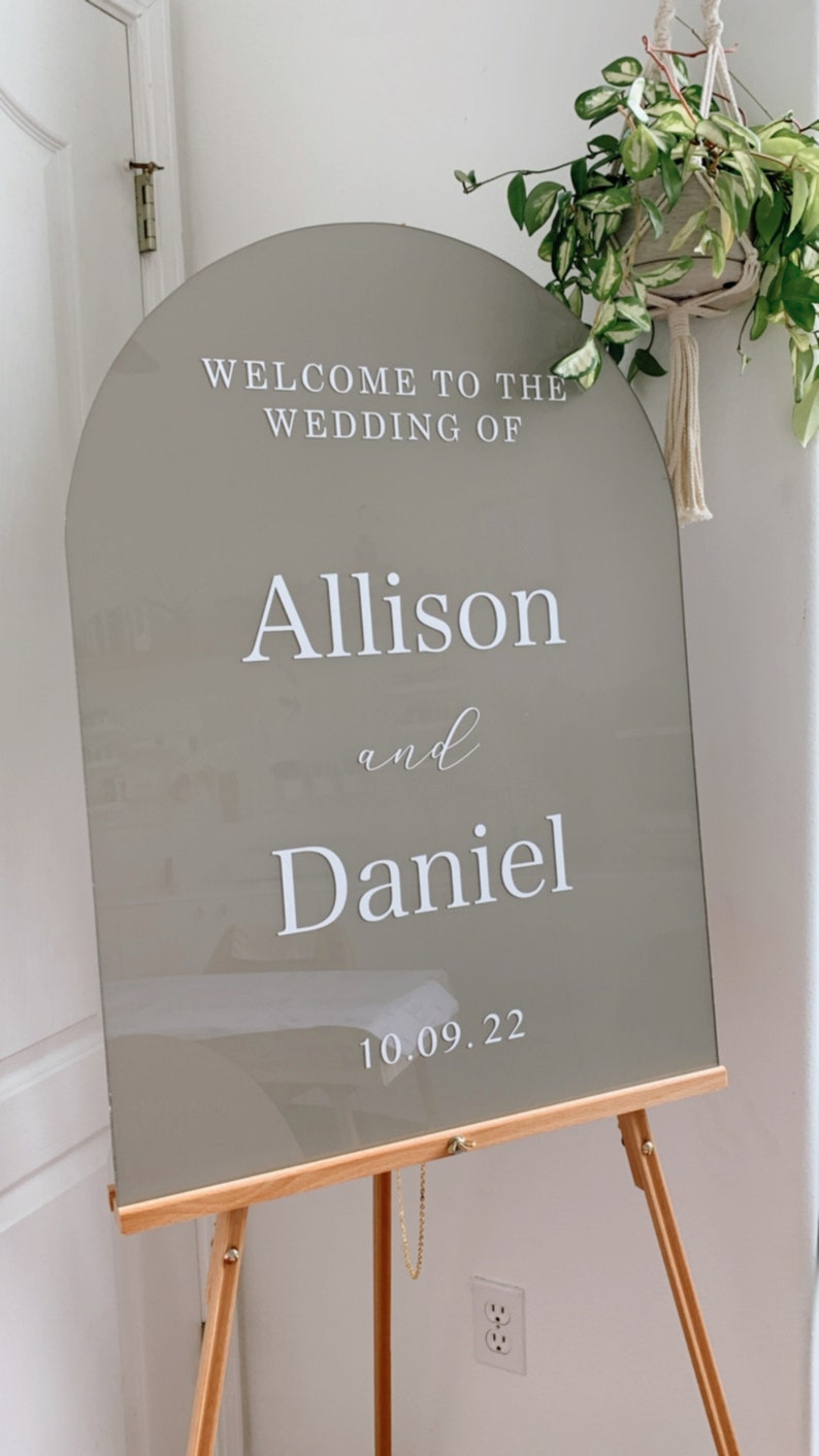Acrylic Welcome Wedding Sign Arch Acrylic Sign Special - Etsy