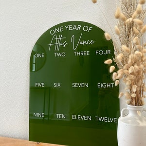 One Year of Baby, Birthday Display, First Birthday Sign, Monthly Photos ...