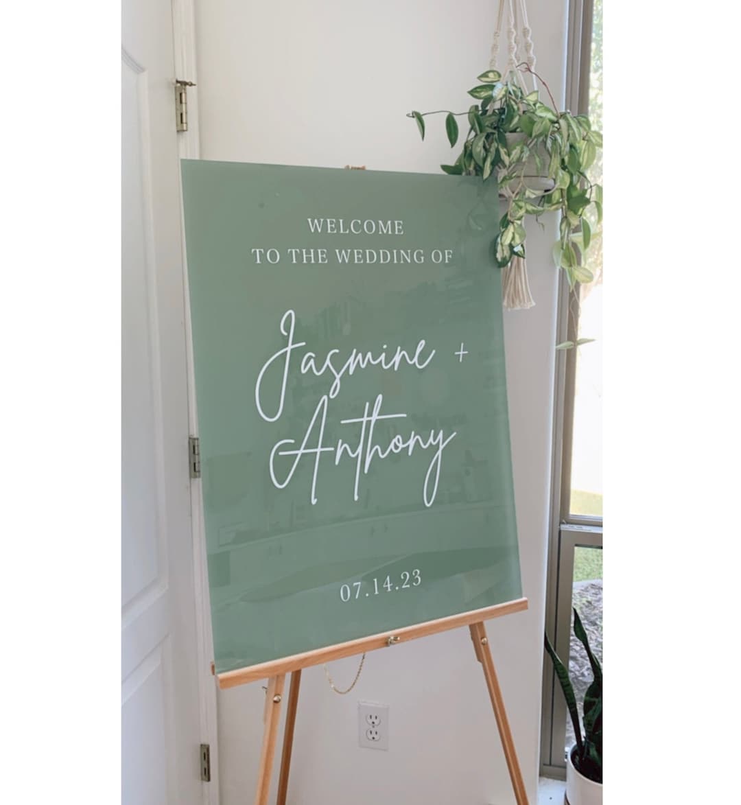 Acrylic Wedding Sign, Welcome Wedding Sign, Custom Acrylic Sign ...