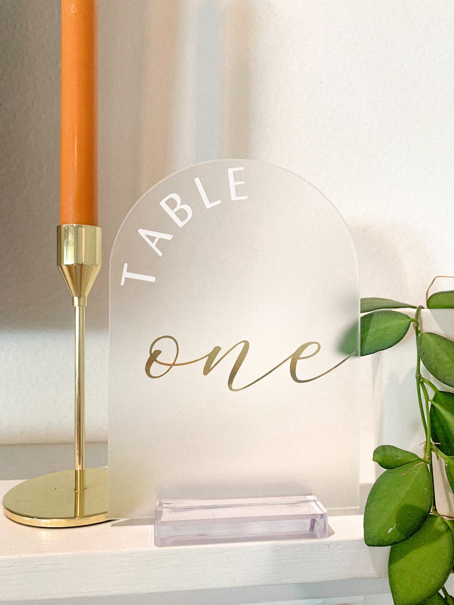 Frosted Table Numbers, Arch Table Numbers, Wedding Table Numbers With ...