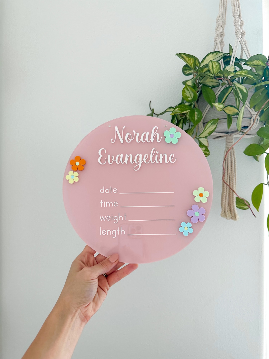 Newborn Stat Sign, Newborn Baby Name Door Hanger, Hospital Door Hanger ...