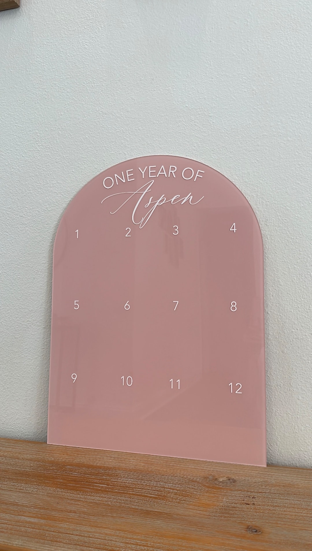 One Year of Baby, Birthday Display, First Birthday Sign, Monthly Photos ...