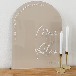 Welcome Wedding Sign, Arch Acrylic Painted Sign, Special Event Sign ...