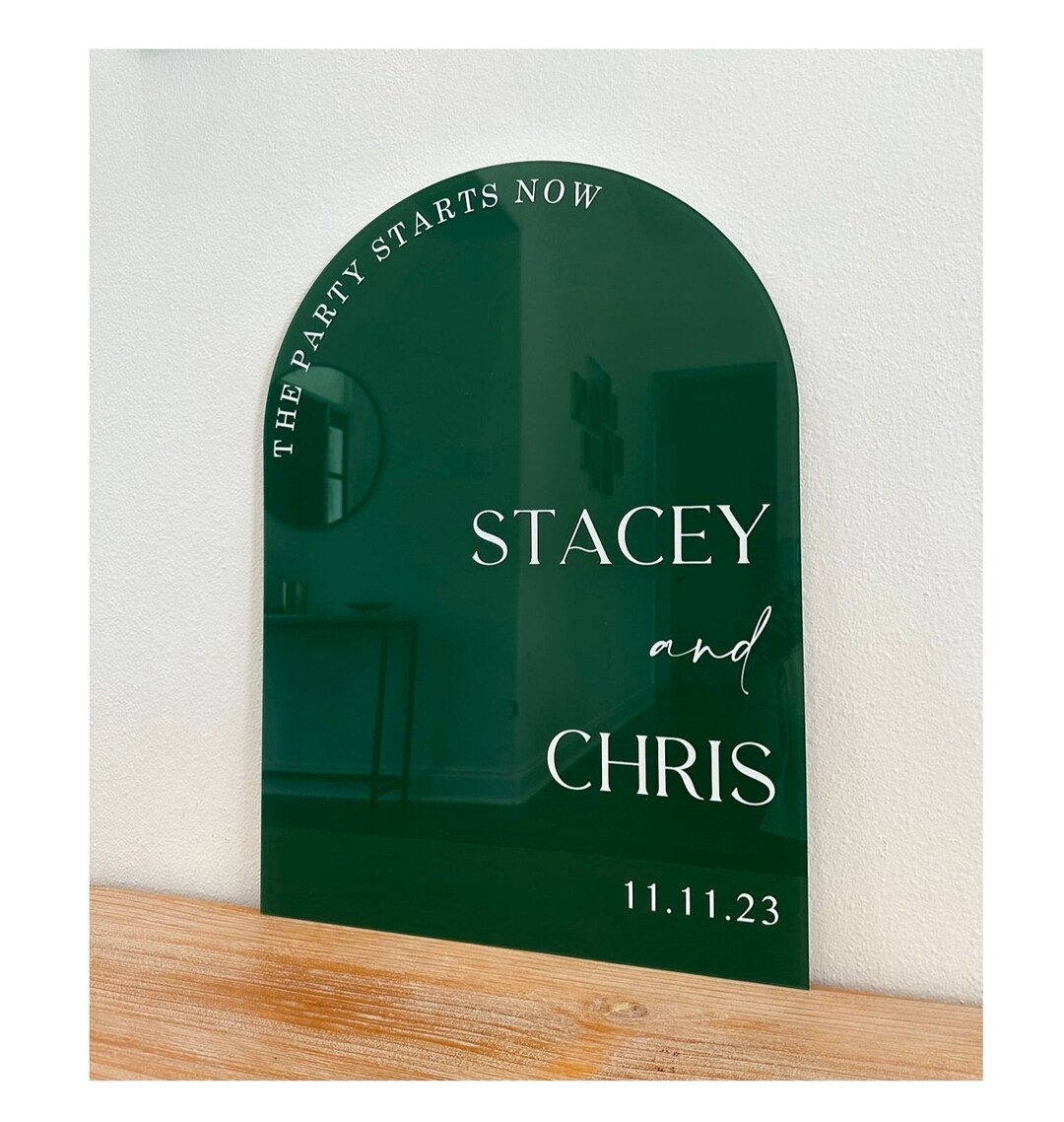 Welcome Wedding Sign, Arch Acrylic Painted Sign, Special Event Sign ...