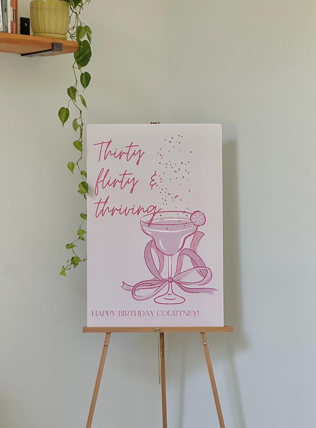 Thirty Flirty Thriving, Hello Forty, Birthday Sign, Welcome Sign ...