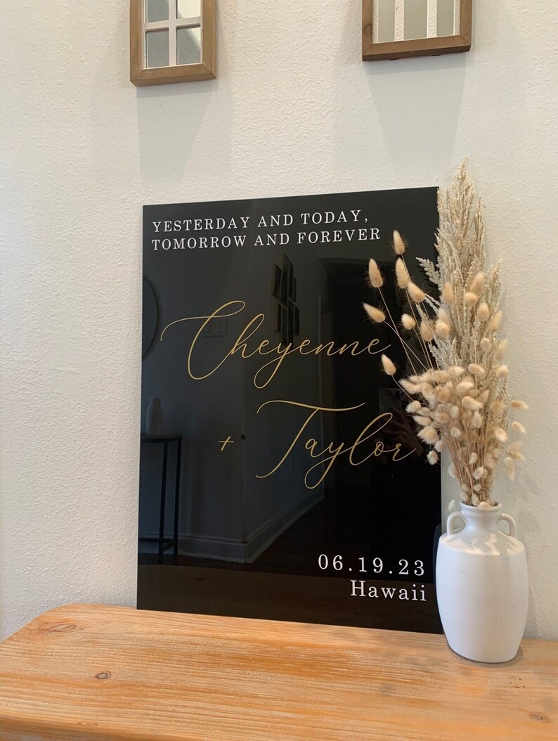 Acrylic Welcome Wedding Sign Custom Acrylic Wedding Sign - Etsy