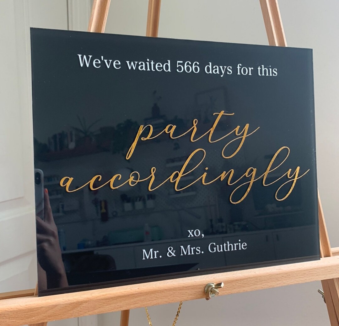Acrylic Wedding Sign, Welcome Wedding Sign, Custom Acrylic Sign ...