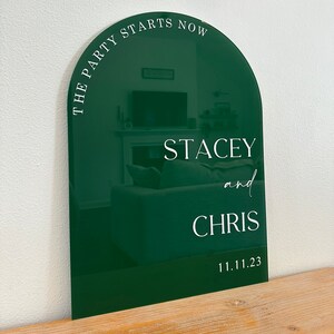 Welcome Wedding Sign, Arch Acrylic Painted Sign, Special Event Sign ...
