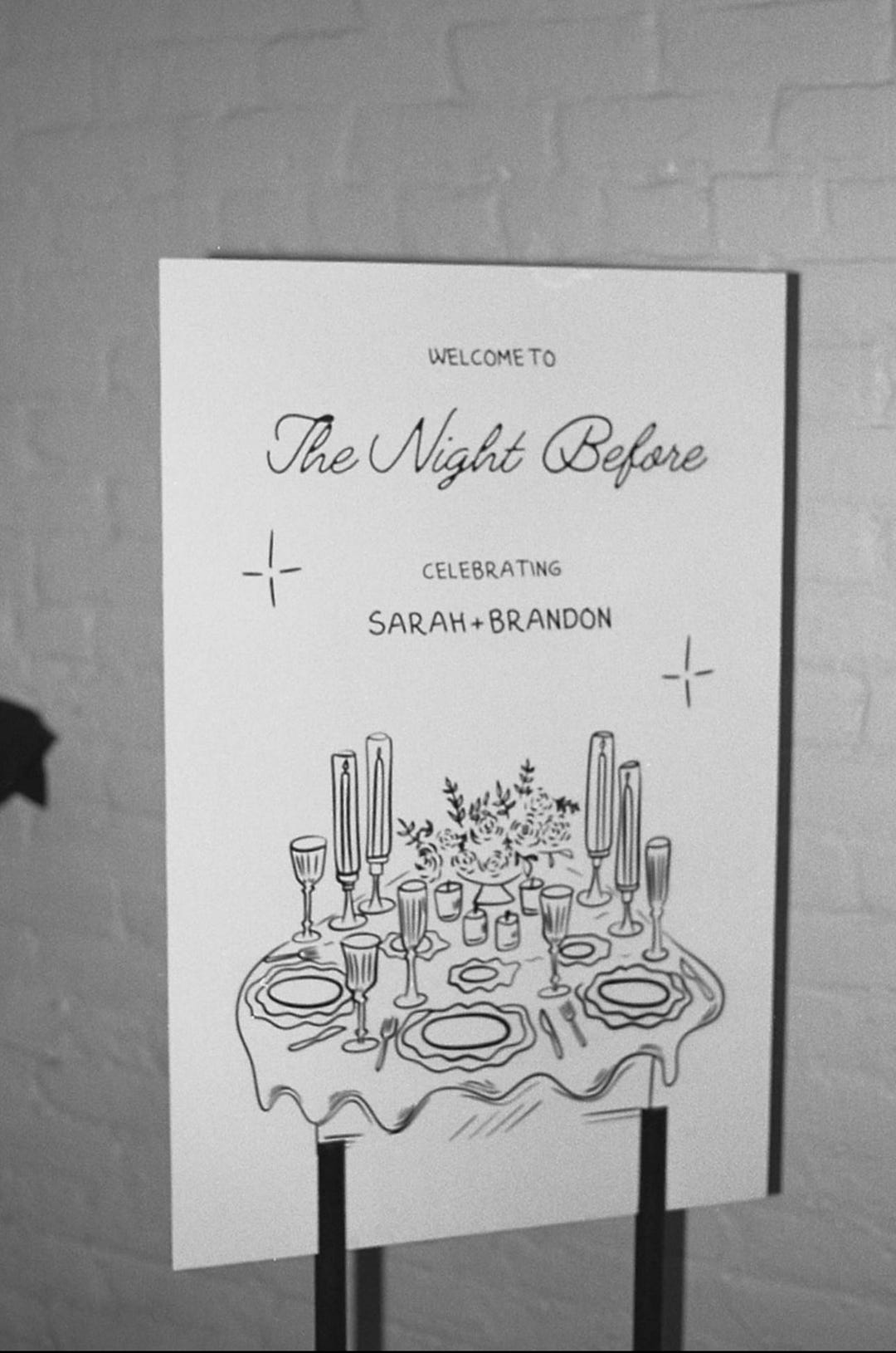 The Night Before Sign, Wedding Sign, Welcome Sign, Welcome Wedding Sign ...