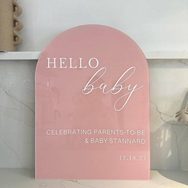 Pink Acrylic Sign - Etsy