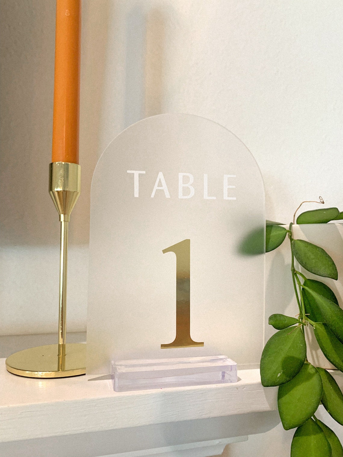 Frosted Table Numbers, Arch Table Numbers, Wedding Table Numbers With ...