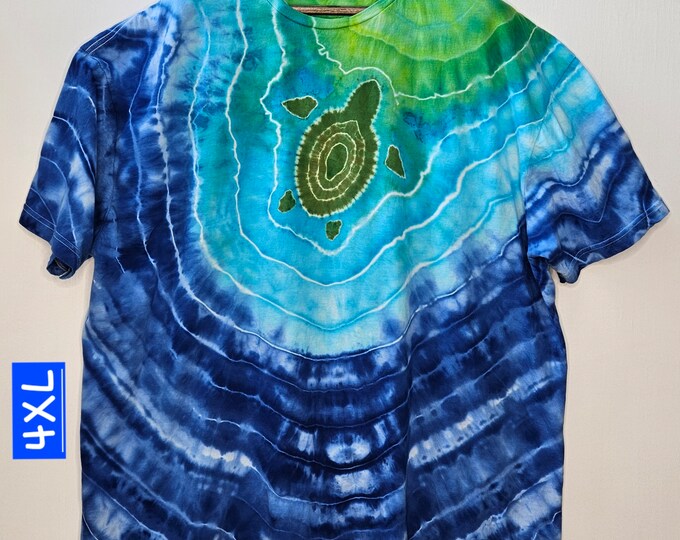 Ice Dyed Sea Turtle Tie Dye Tee Shirt Adult Size 4XL - Etsy