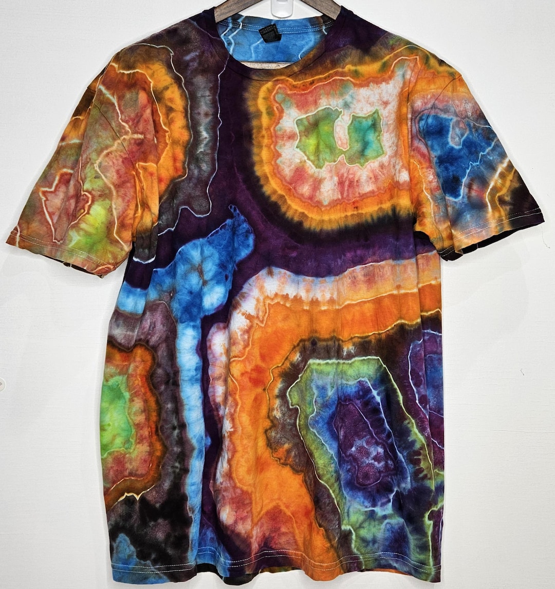 Ice Dyed Geode Tie Dye Tee Shirt Adult Size Extra Large - Etsy