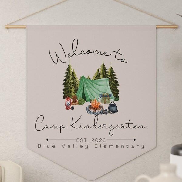 Camping Pennant - Etsy