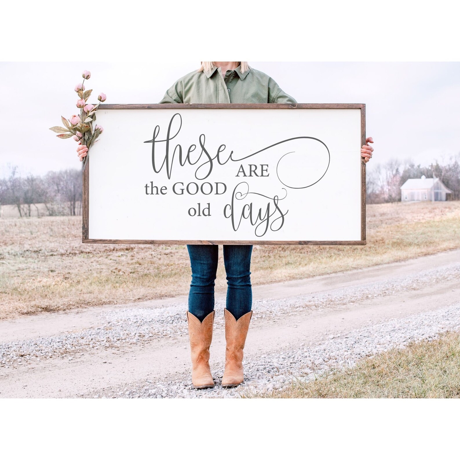 These Are the Good Old Days Sign, Chic Farmhouse Decor, Western Wall ...