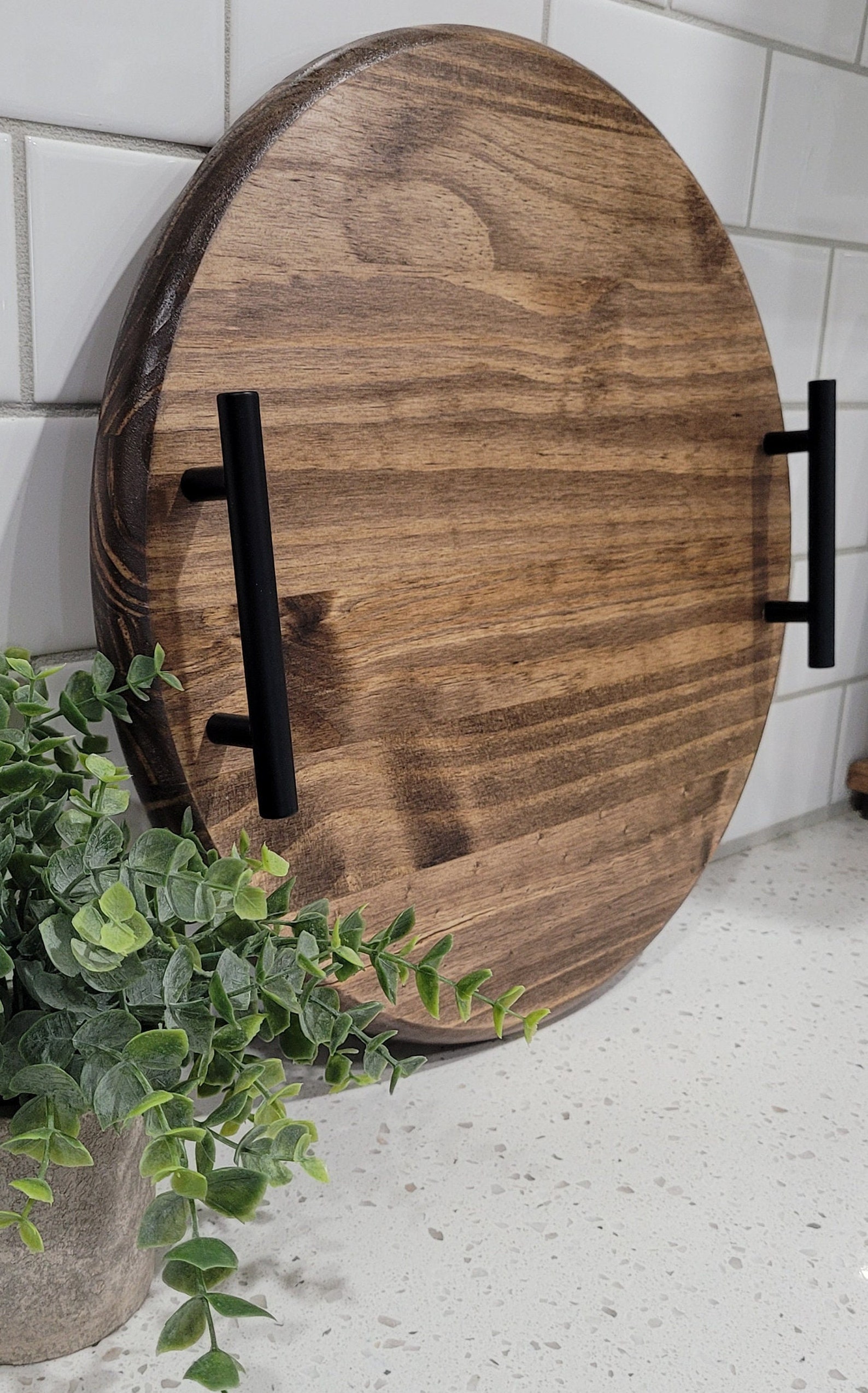 Lazy Susan Turntable, Farmhouse Tray, Housewarming Gift, Wedding Gift ...