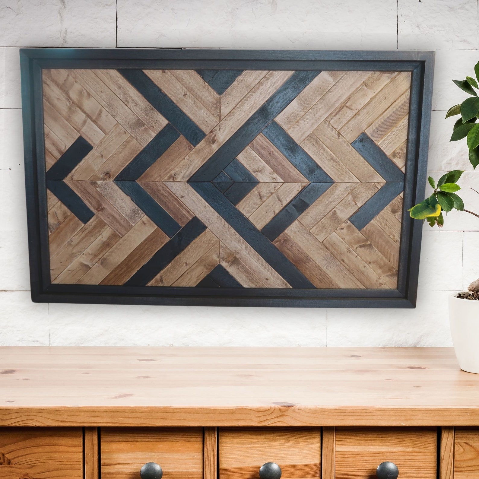 Rustic Mosaic, Home Decor, Handmade Wood Art, Reclaimed Wood, Rustic ...