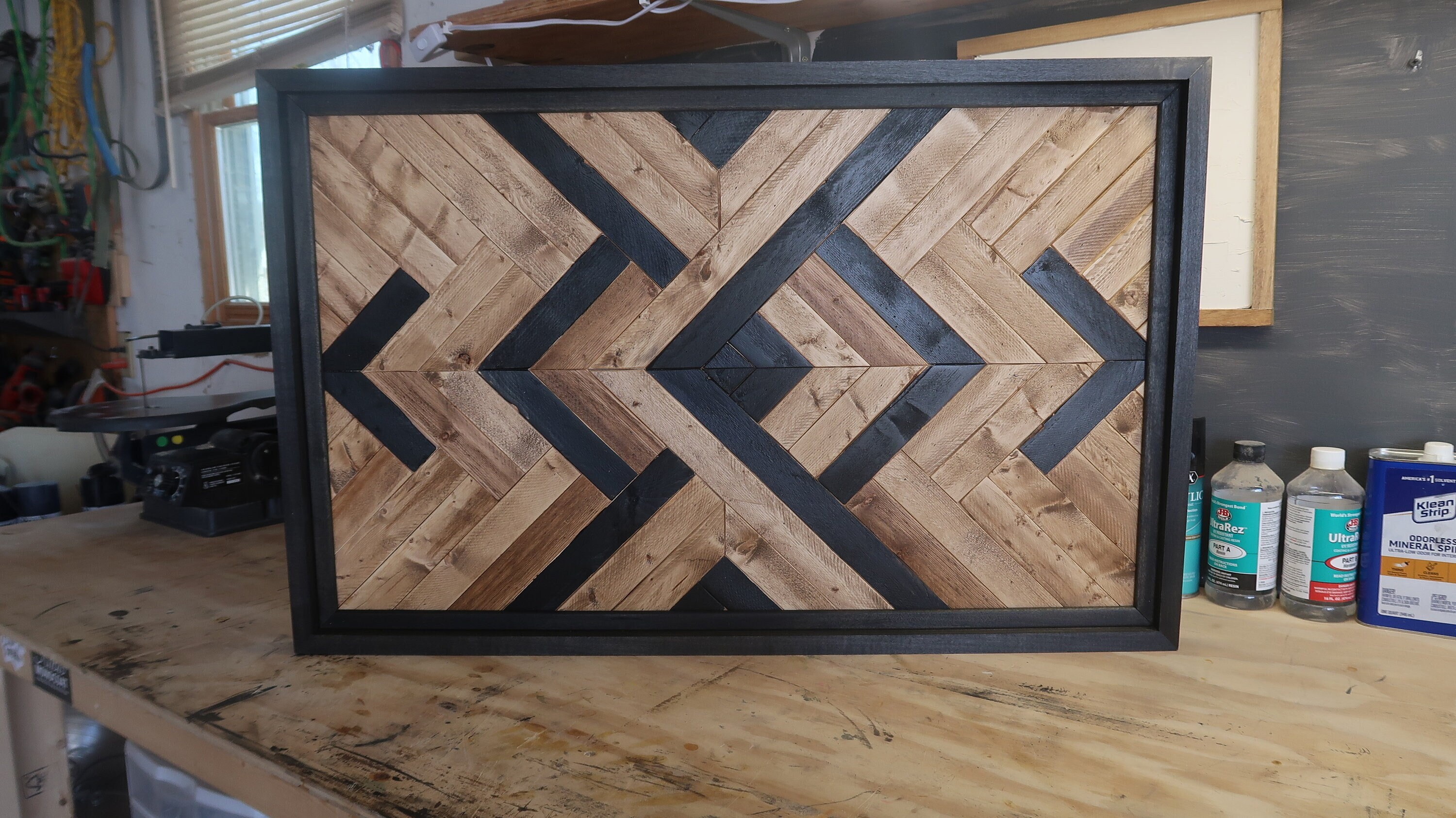 Rustic Mosaic, Home Decor, Handmade Wood Art, Reclaimed Wood, Rustic ...