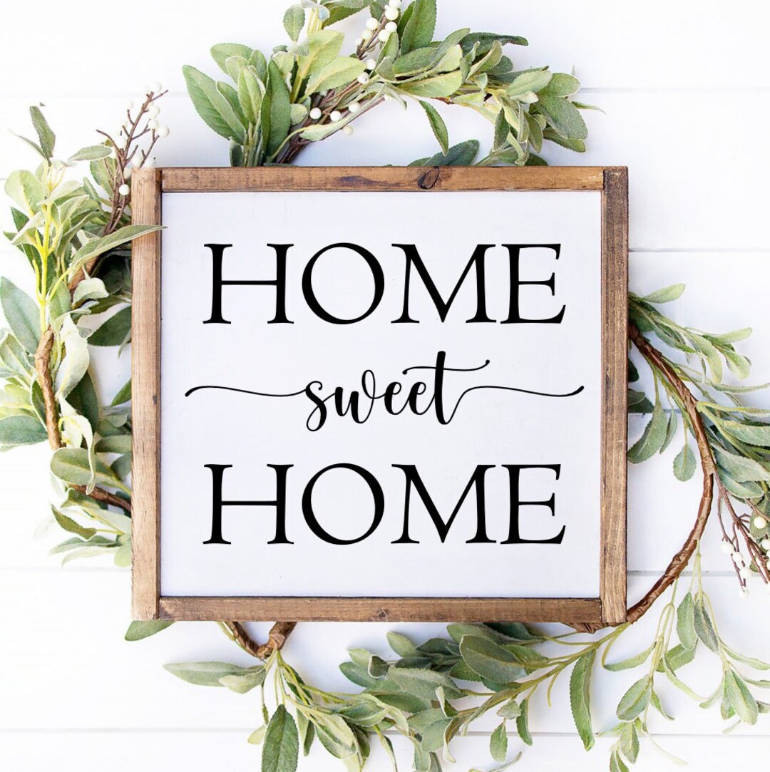 Home Sweet Home Sign, Farmhouse Decor, Housewarming Gift, Wedding Gift ...