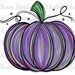 Purple Watercolor Pumpkin PNG ~ Thanksgiving Pumpkin PNG ~ Pumpkin Clip ...
