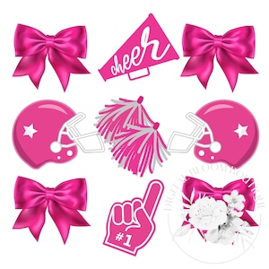 Cheerleader PNG ~ Coquette Bows ~ Pink Trendy Cheerleading ~ Preppy ...