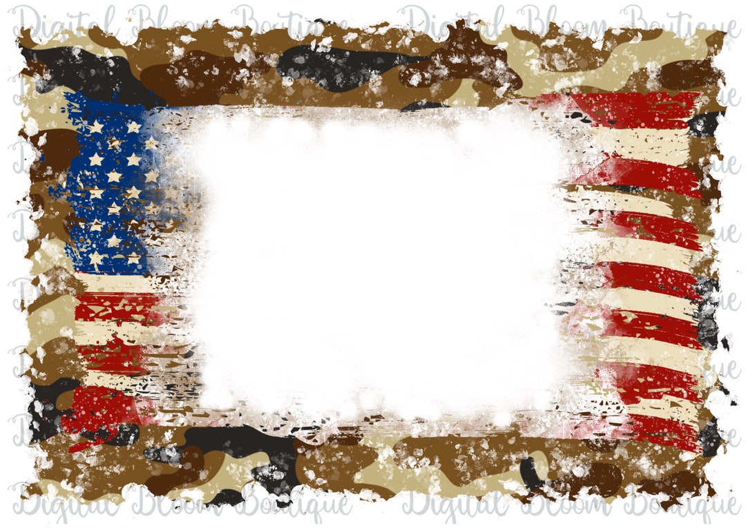 Camouflage and Flag Bleach Effect Background PNG ~ Distressed ...