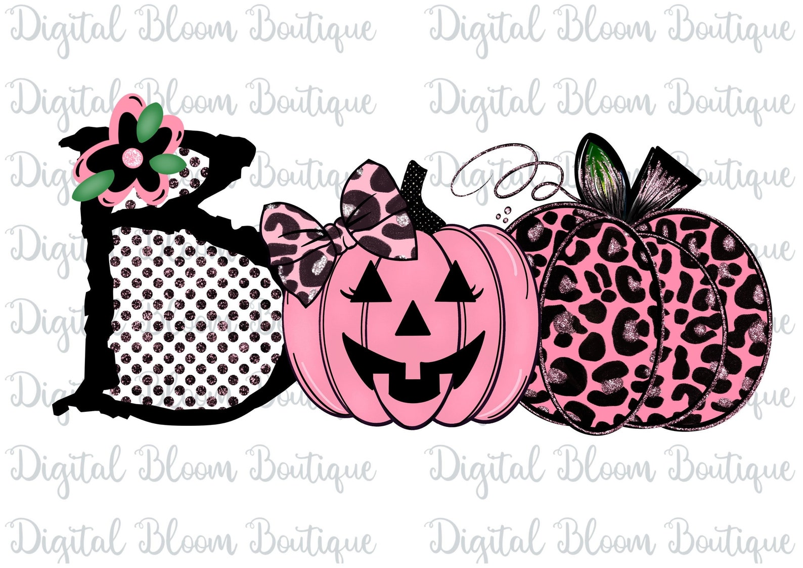 Boo Halloween PNG Cute Halloween Girl PNG Pink Pumpkins - Etsy