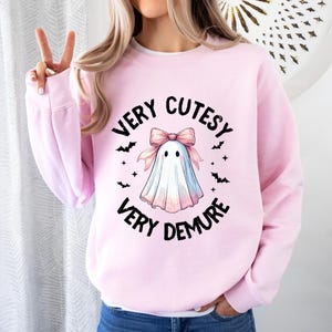 Very Demure Ghost PNG ~ Very Cutesy Ghost ~ Watercolor Coquette PNG ...