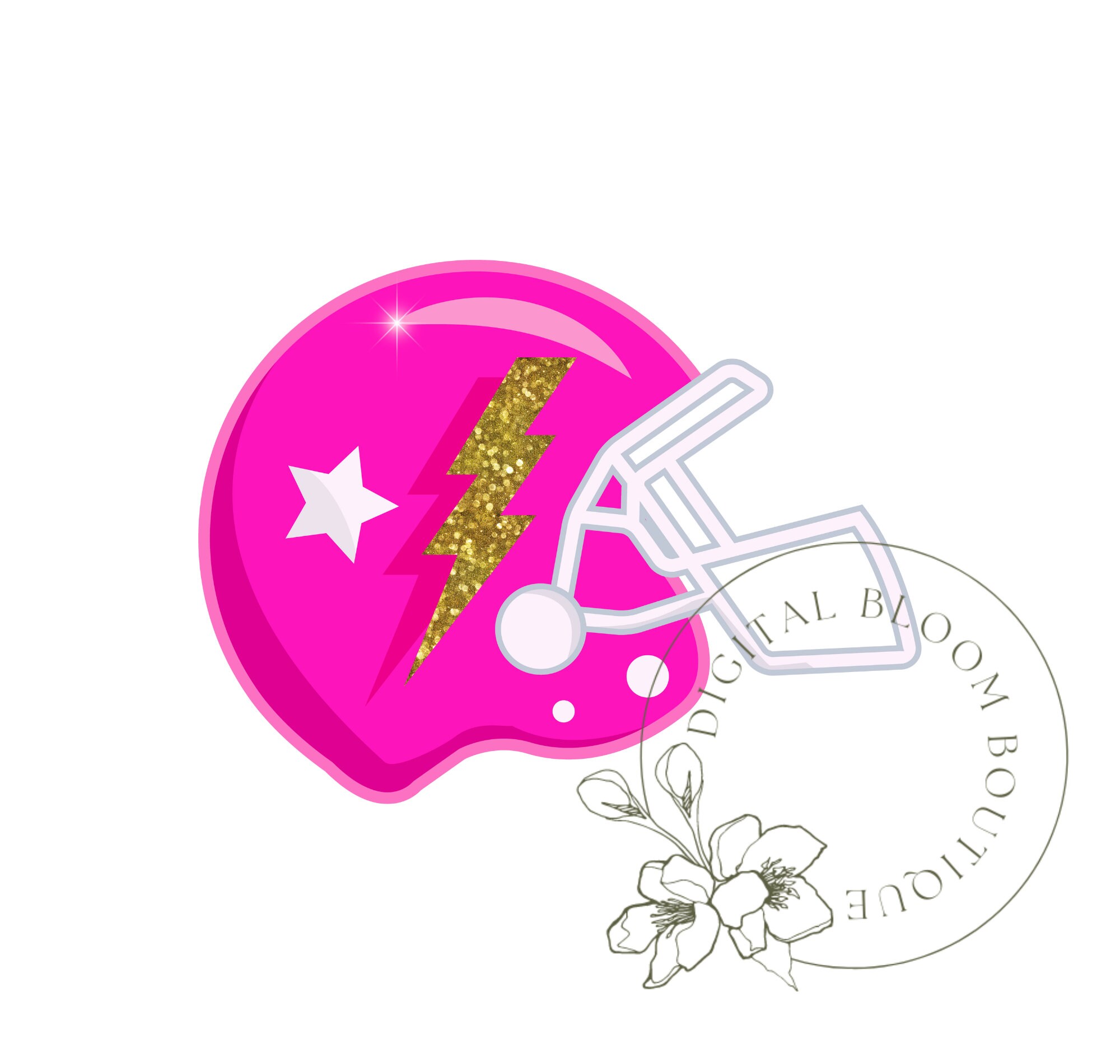 Hot Pink Football Helmet
