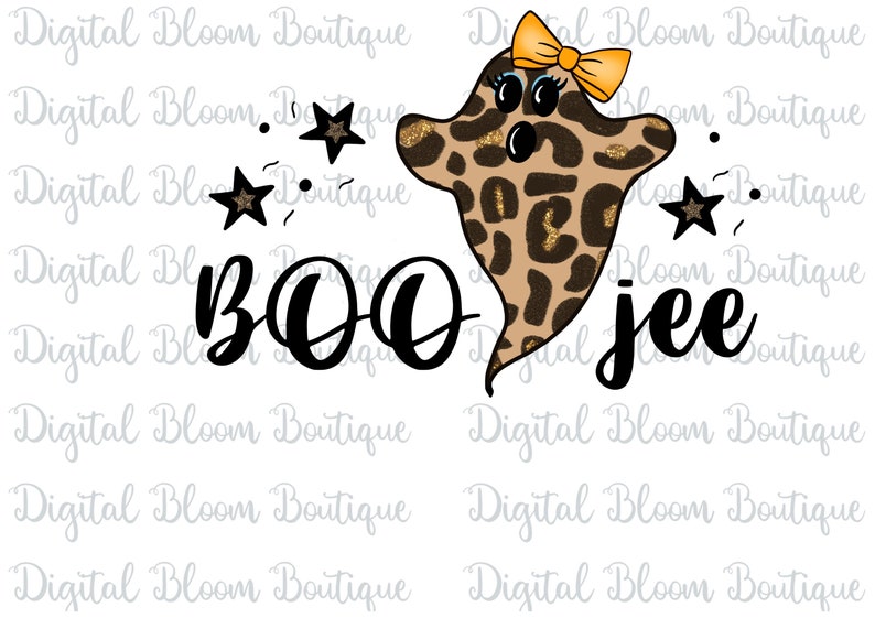 Leopard Girl Ghost PNG ~ Boo Jee Cheetah Print PNG ~ Halloween Ghost ...