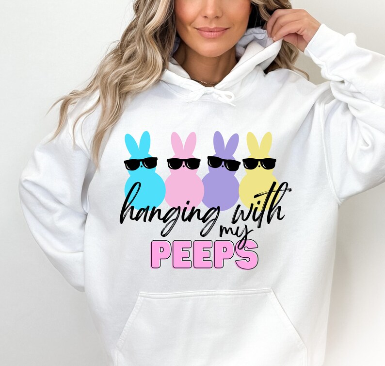 Hanging With My Peeps PNG ~ Peeps PNG ~ Cute Easter Sublimation ~ Happy ...