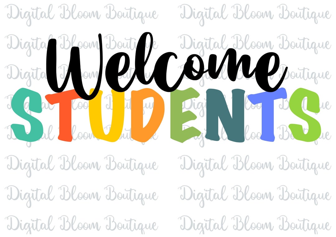 Welcome Students PNG ~ First Day of School ~ Teacher PNG ~ School PNG ...