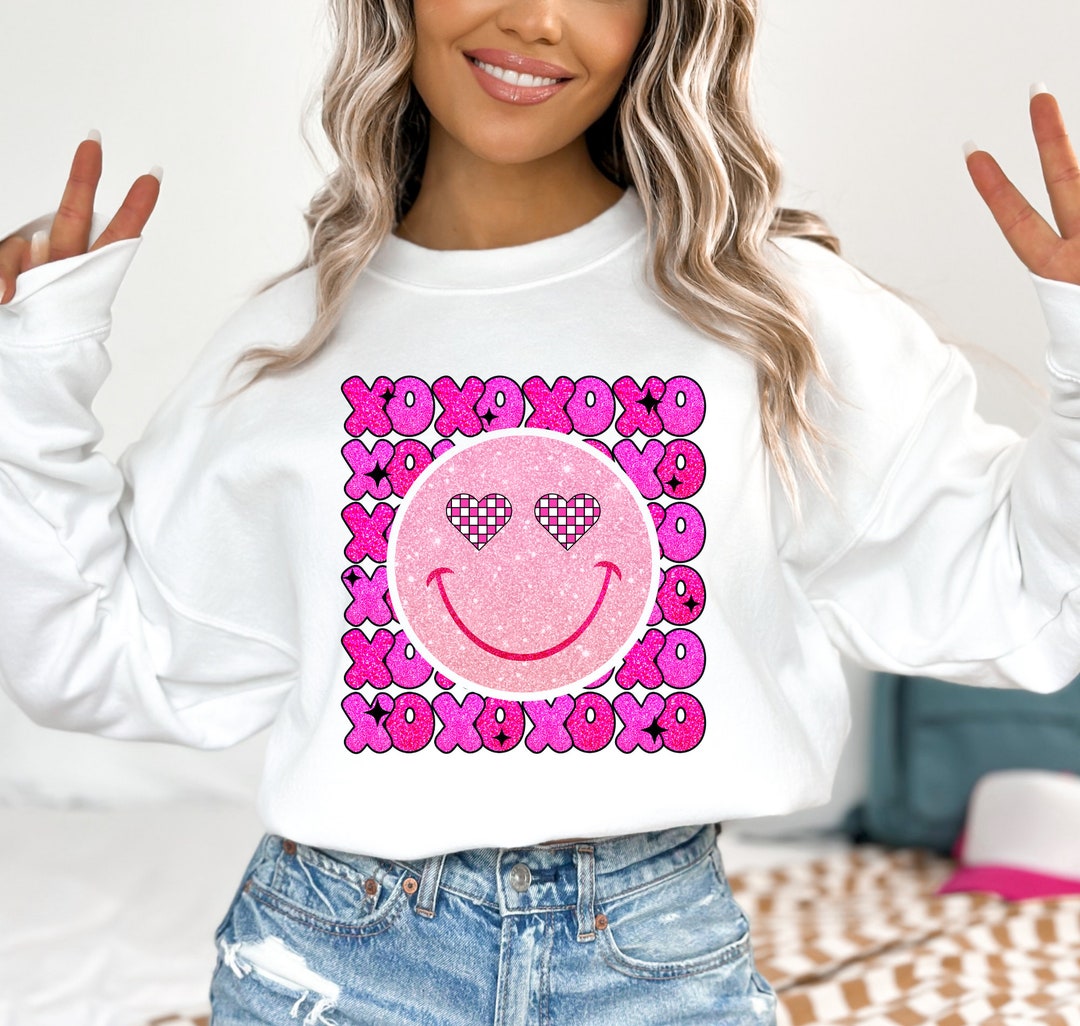 Preppy Valentines Day PNG ~ XOXO ~ Cute Shirt Sublimation ~ DTF ...