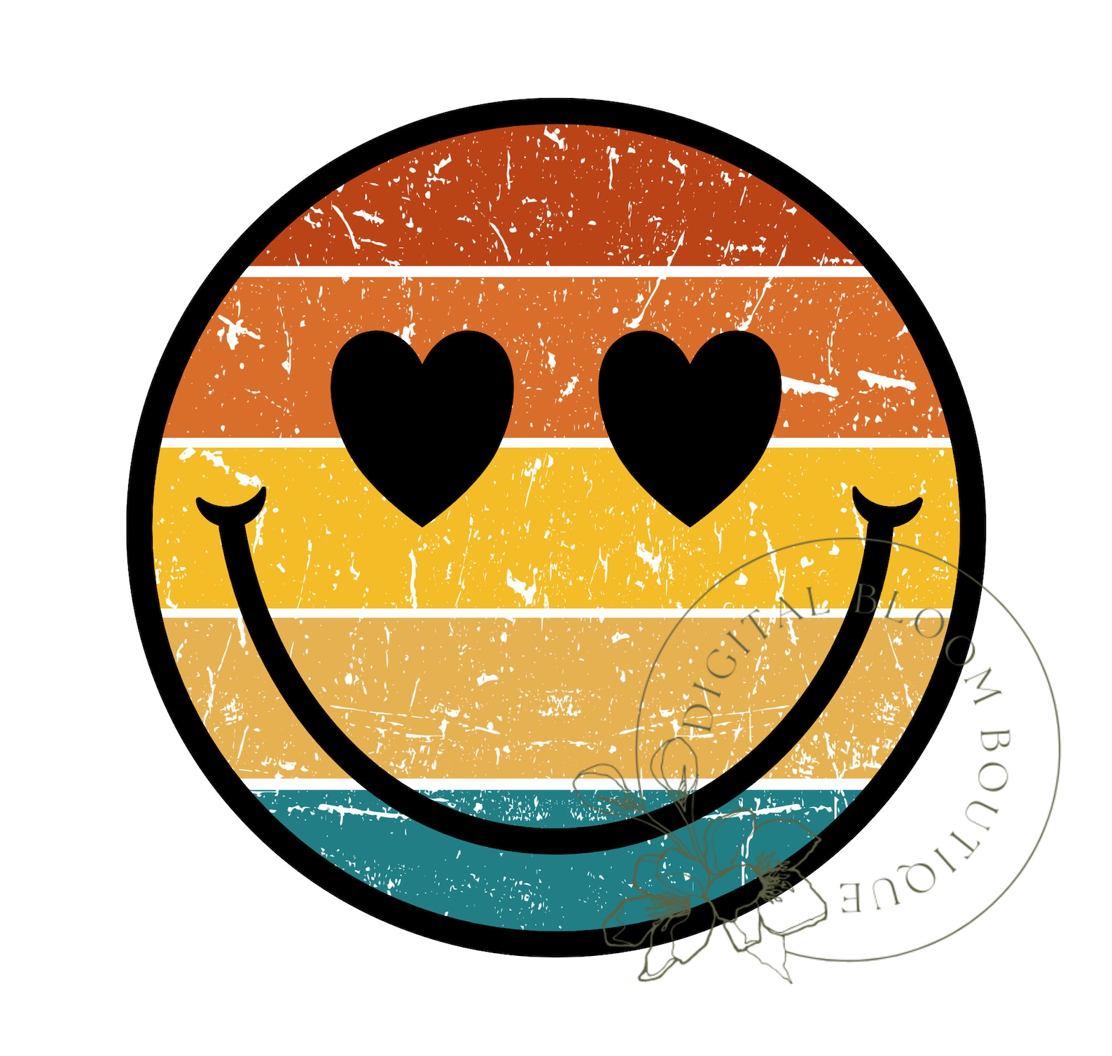 Retro Smiley Face PNG Digital Preppy Smiley Face PNG DTF - Etsy