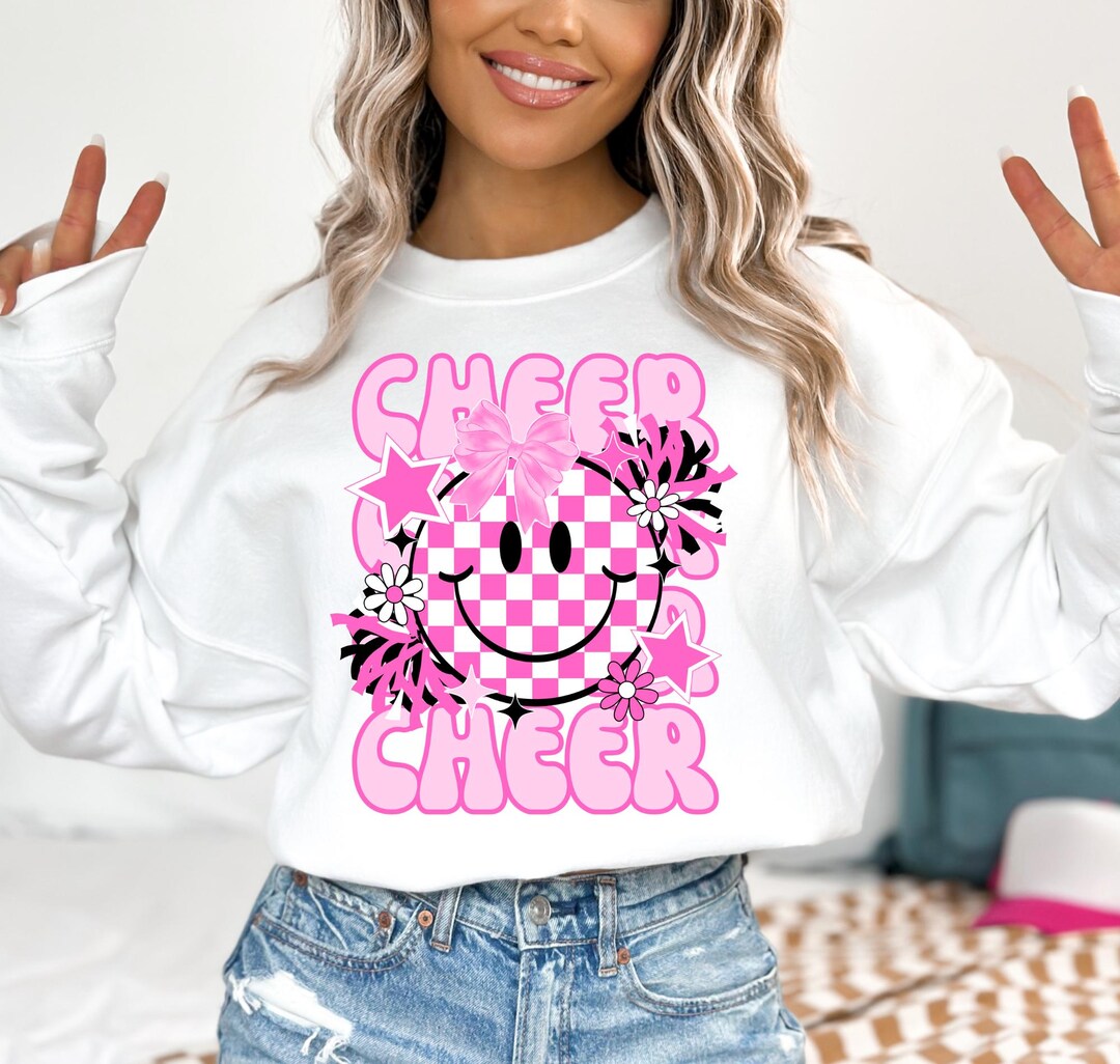 Preppy Cheer PNG ~ Cheerleading ~ Retro ~ Hot Pink ~ Preppy Sublimation ...