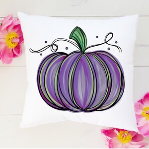 Purple Watercolor Pumpkin PNG ~ Thanksgiving Pumpkin PNG ~ Pumpkin Clip ...