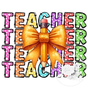 Coquette Teacher PNG ~ Teacher Appreciation ~ 1st Day of School ...