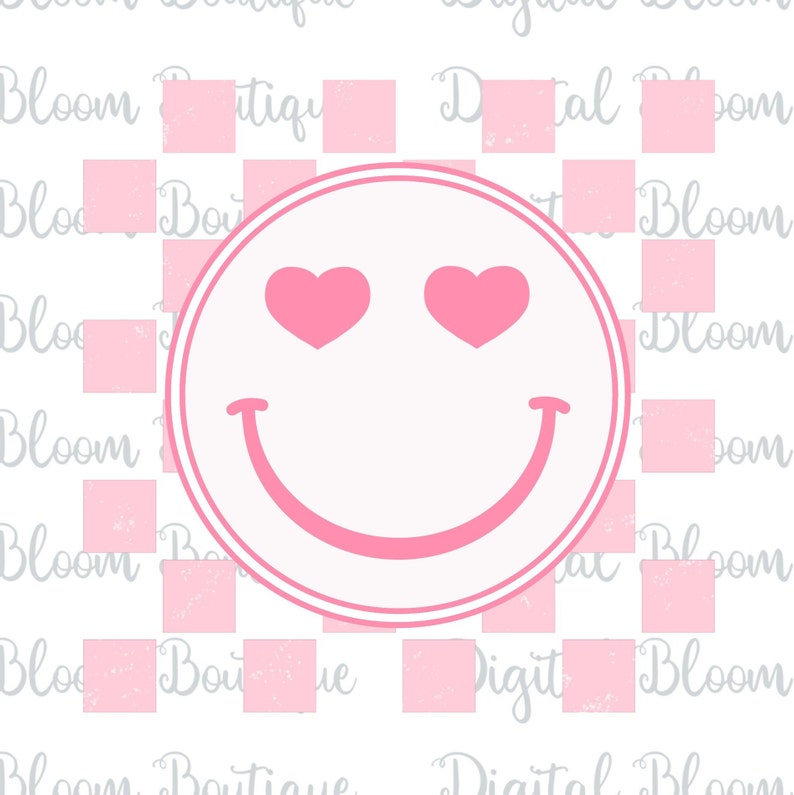 Smile Face Checkered Emoji PNG Smiley Face Transparent - Etsy