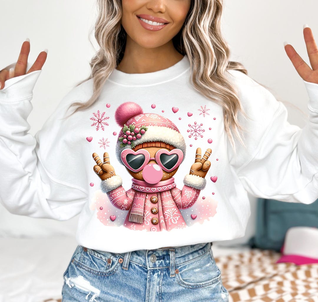 Christmas Girly PNG ~ Gingerbread Girl Shirt ~ Cute Gingerbread Girl ...