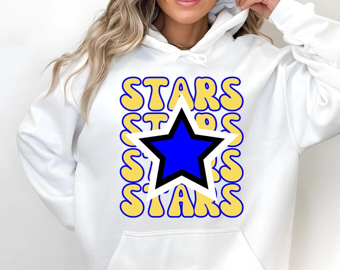 CUSTOM ORDER Preppy Stars Mascot PNG ~ Stars Game Day ~ Go Stars ...