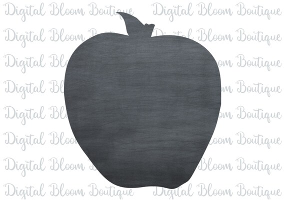 Chalkboard Apple PNG First Day of School Teacher PNG - Etsy