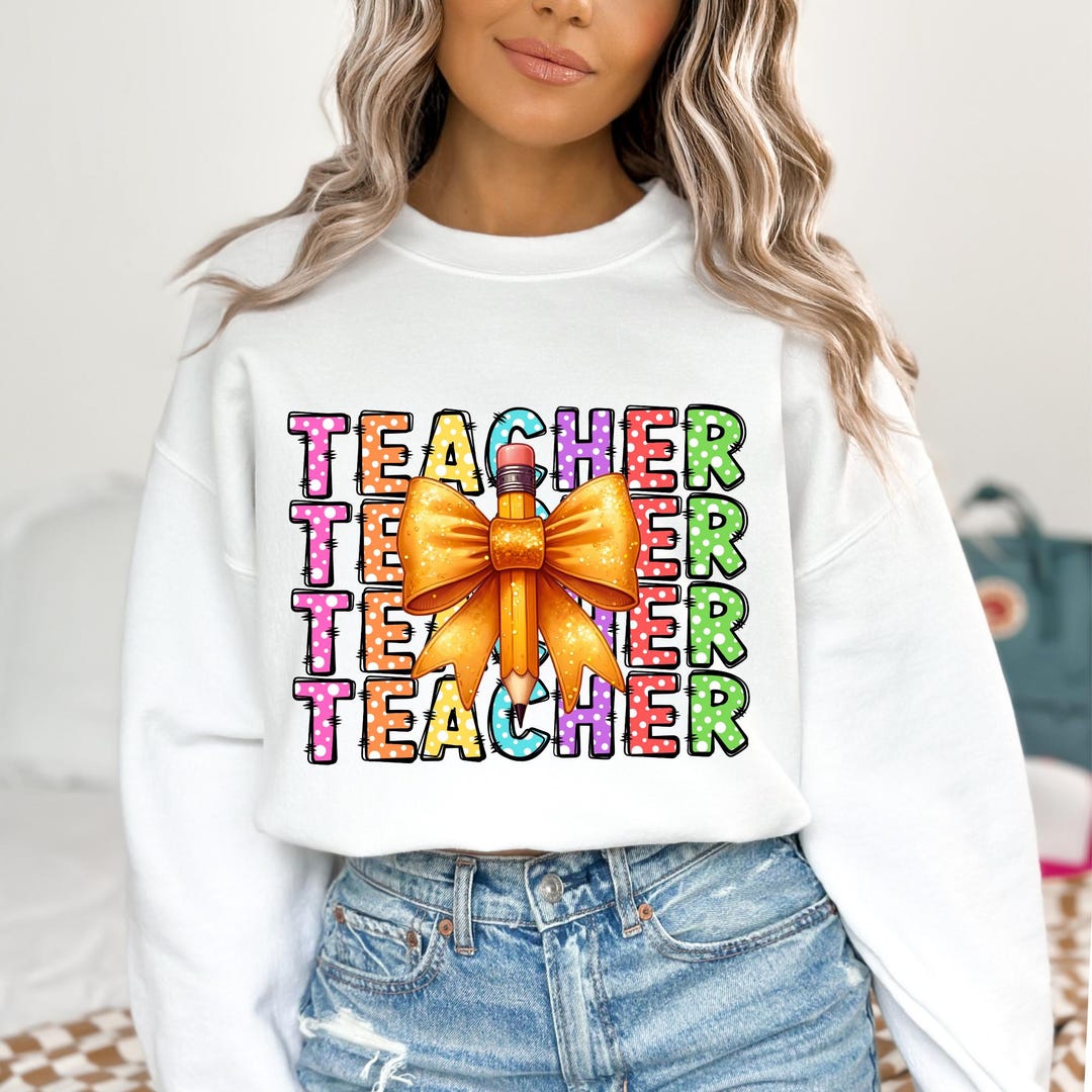 Coquette Teacher PNG ~ Teacher Appreciation ~ 1st Day of School ...