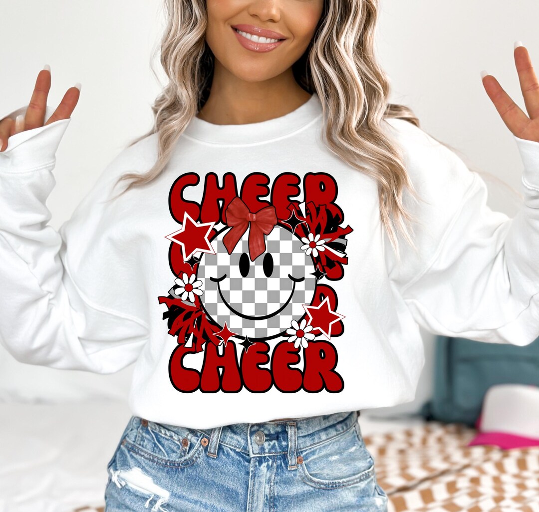 Preppy Cheer PNG ~ Cheerleading ~ Retro ~ Smiley Face ~ Preppy ...
