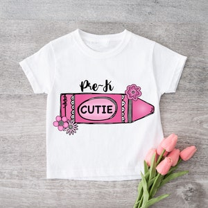 Pre-k PNG ~ Pre-k Cutie ~ First Day of School PNG ~ Crayon ~ Printable ...